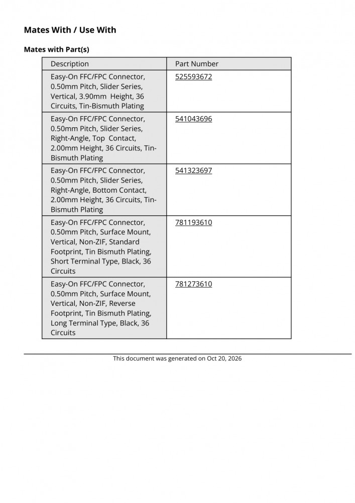 MOLEX 151660397 technical document image 3