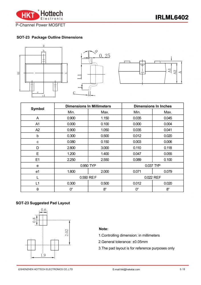 IRLML6402 datasheet page 5