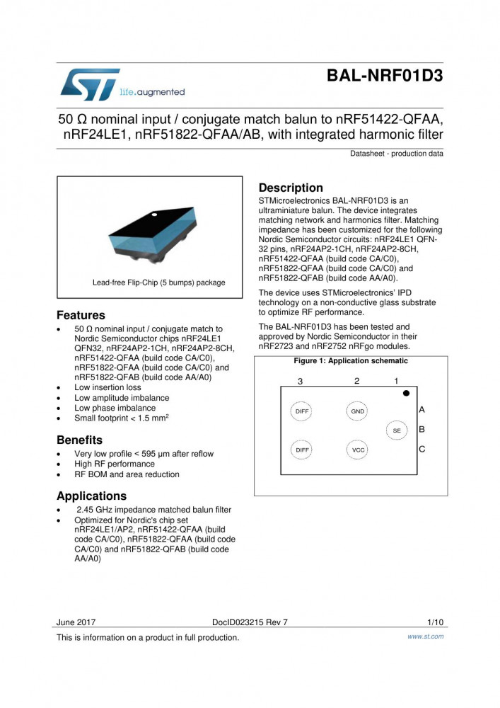 BAL-NRF01D3 datasheet page 1