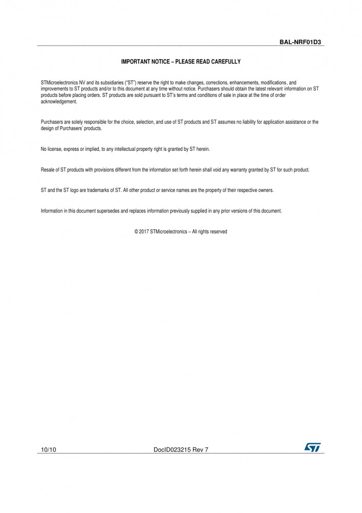 BAL-NRF01D3 datasheet page 10