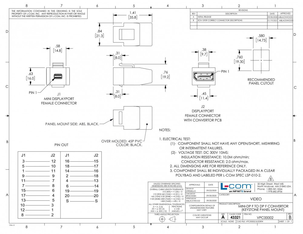 L-com VPC00002 technical document preview