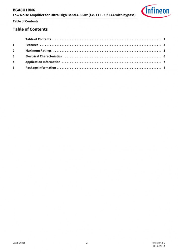 BGA8U1BN6 datasheet page 2