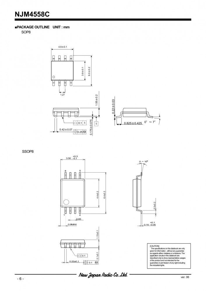 NJM4558C datasheet page 6