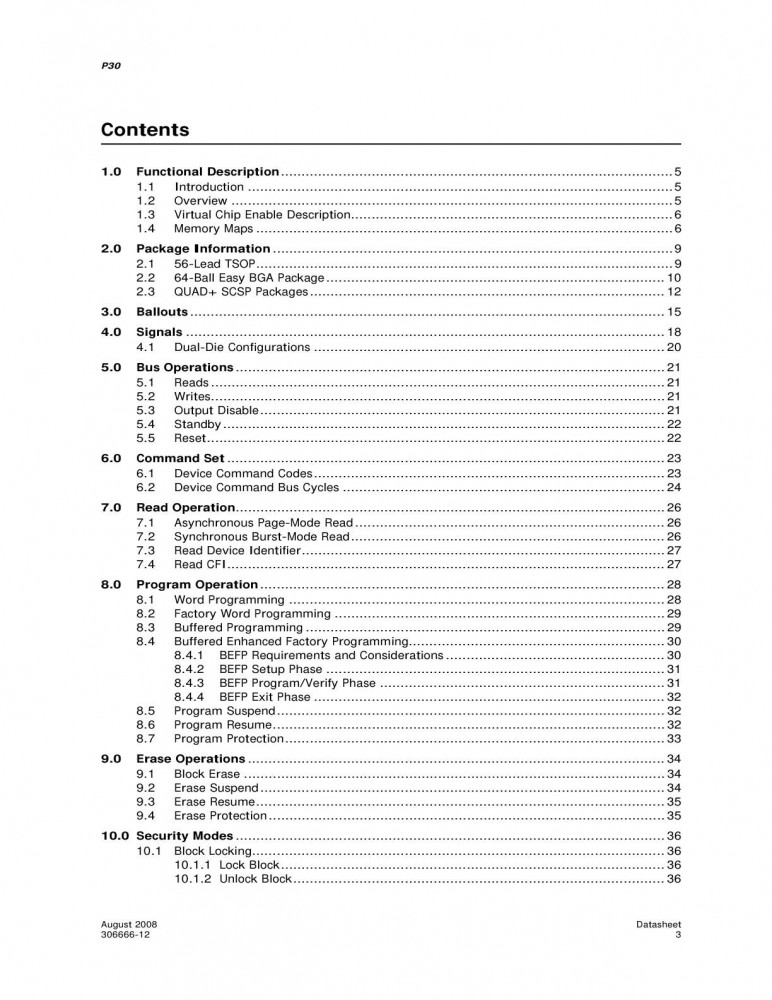 P30 datasheet page 3