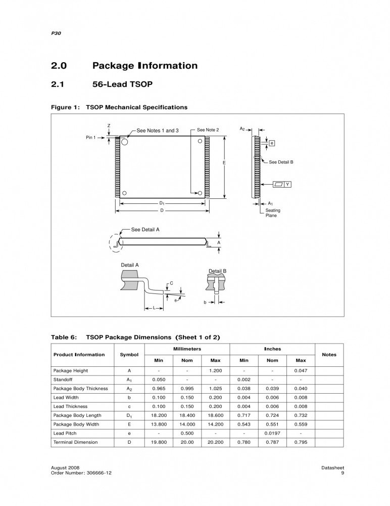 P30 datasheet page 9