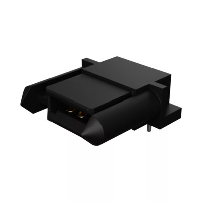 EXTreme LPHPower Receptacle Header, Right-Angle, 2 Power Contacts, Select Gold (Au) Plating, for 1.57mm Thick PC Board, with Guide Posts for sale