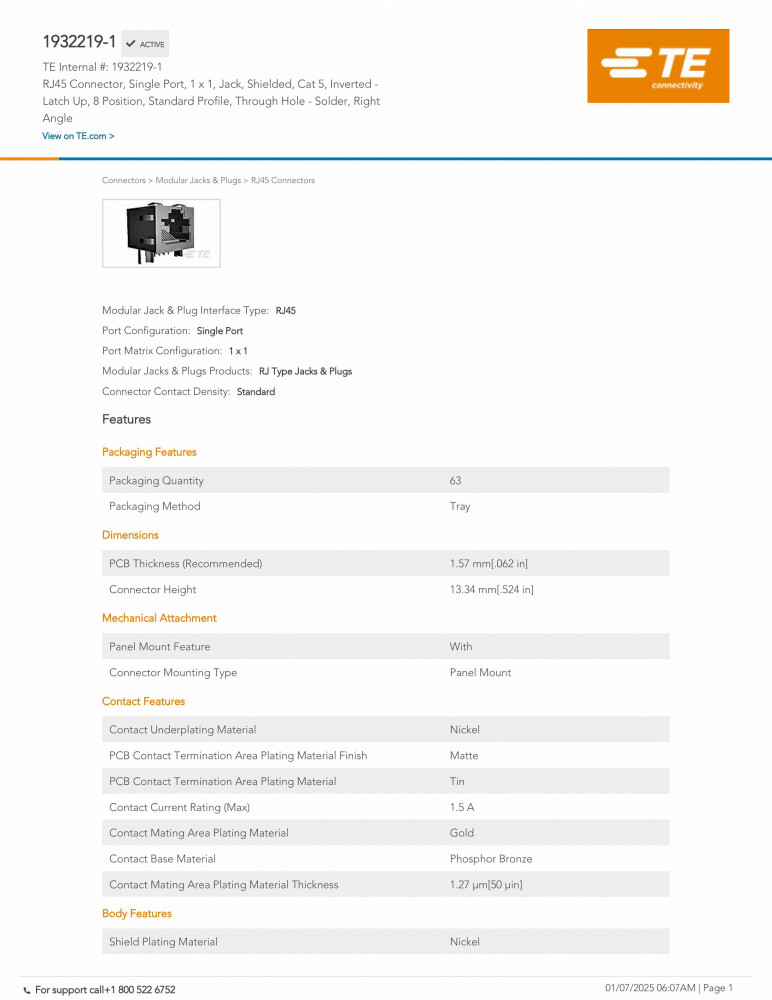 1932219-1 technical document page 1