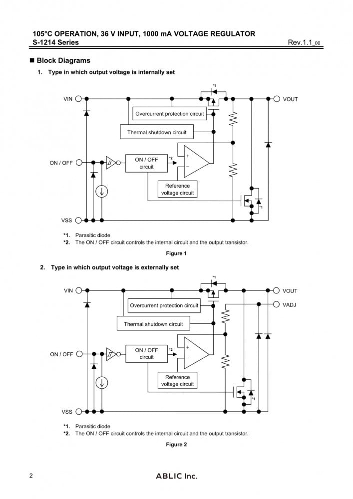 ABLIC S-1214 datasheet page 2
