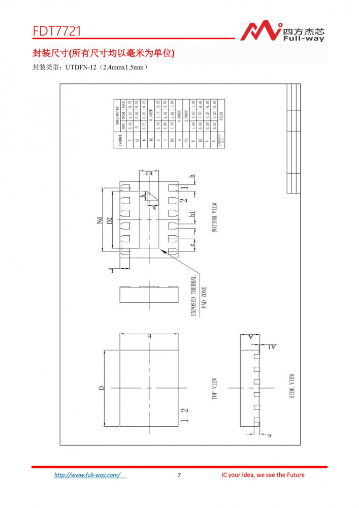 FDT7721 datasheet page 7