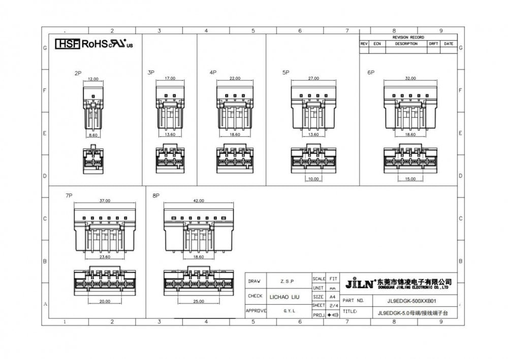 JL9EDGK-50004B01 technical drawing page 2