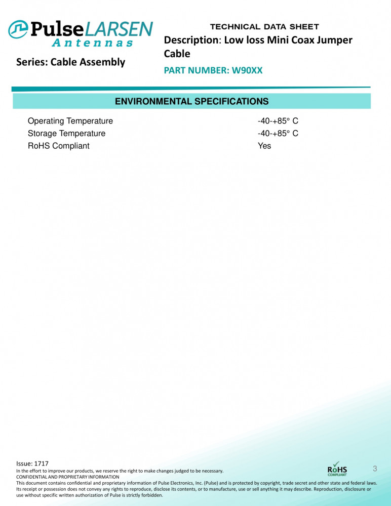 PULSE W9003 technical document page 3