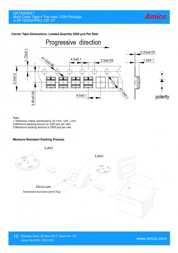 A-SP1552GHR6C-C01-2T datasheet page 10