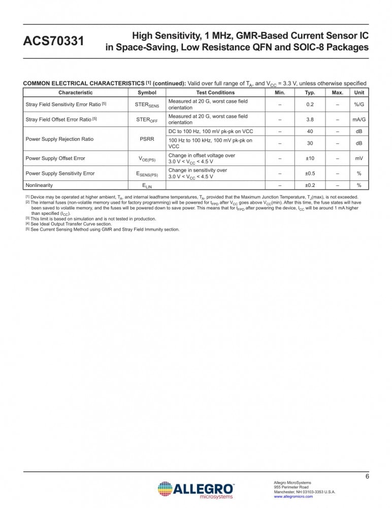 ACS70331 datasheet page 6