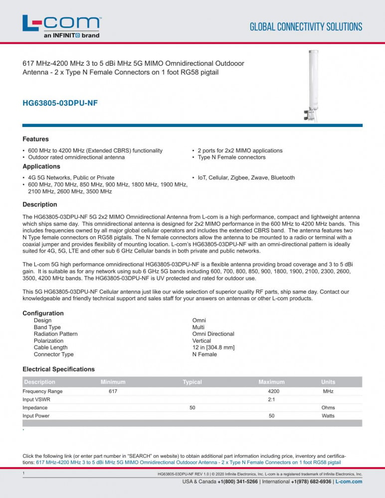 HG63805-03DPU-NF technical document page 1