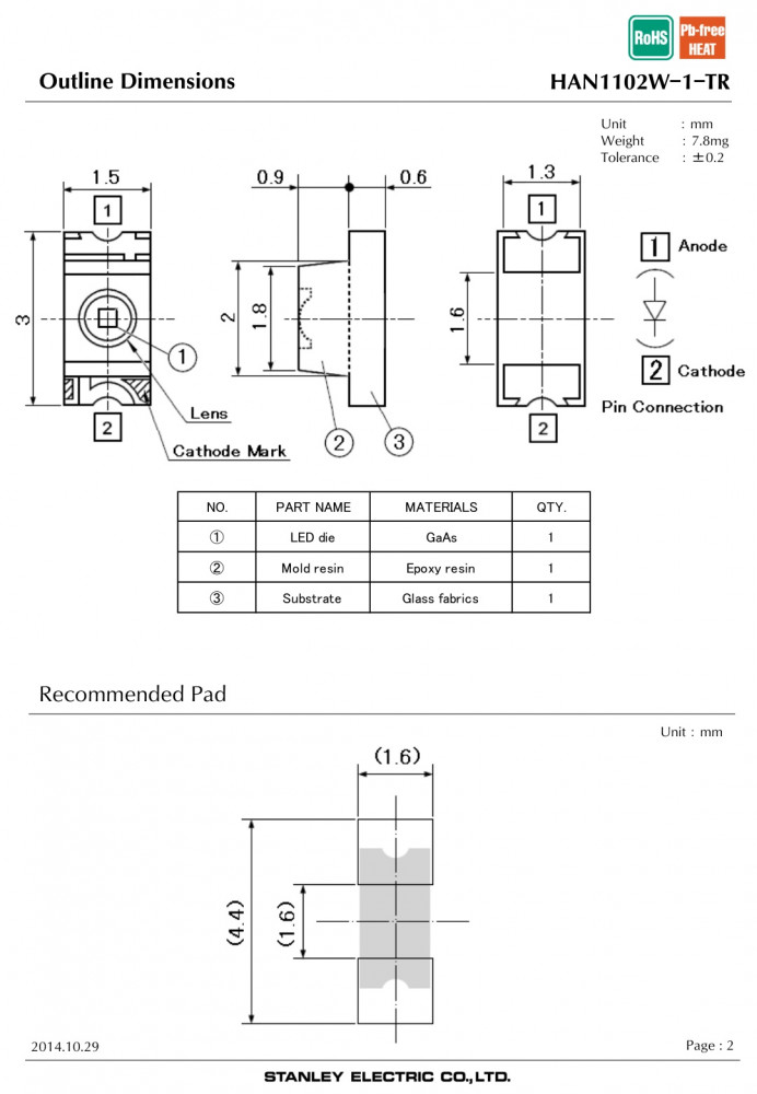 HAN1102W-1 datasheet page 2