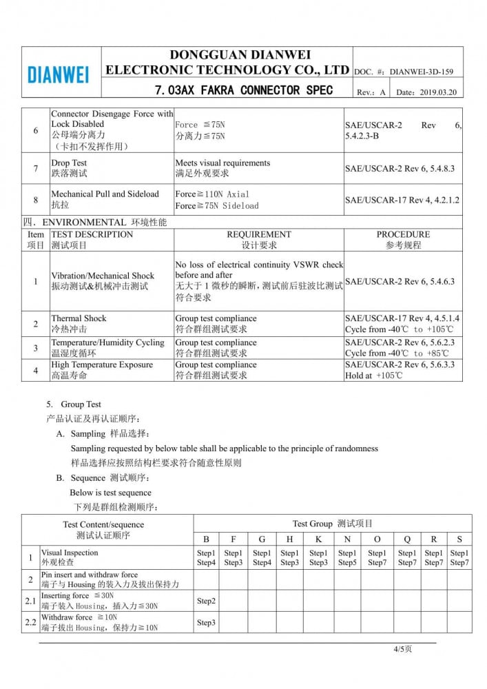 DIANWEI product specification page 7