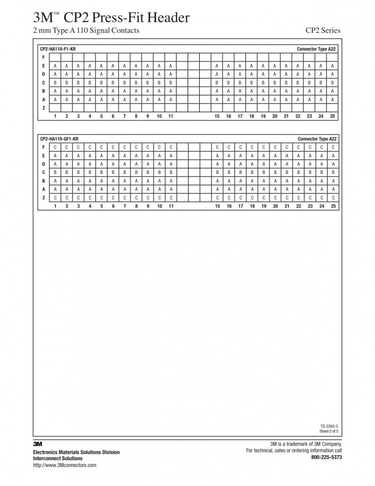 3M CP2-HA110-GC1-KR technical document page 5