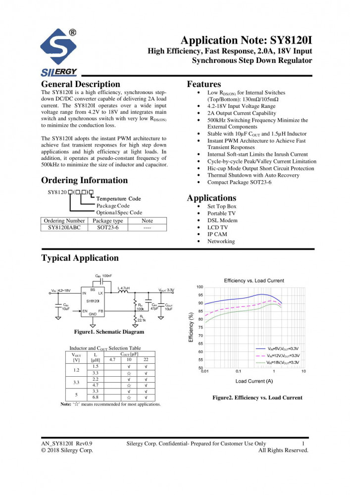 SY8120IABC technical document page 1