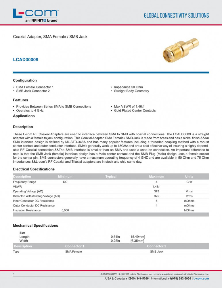 LCAD30009 technical document page 1