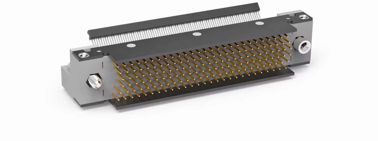 AirBorn R Series, Rectangular Card-Edge Board Mount Plug, Plastic Body, 6 Rows, 0.075