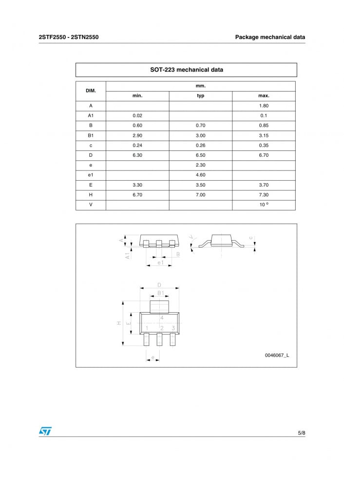2STF2550 datasheet page 5
