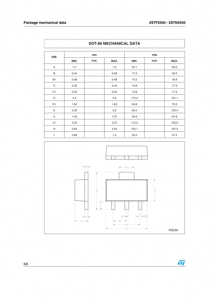 2STF2550 datasheet page 6