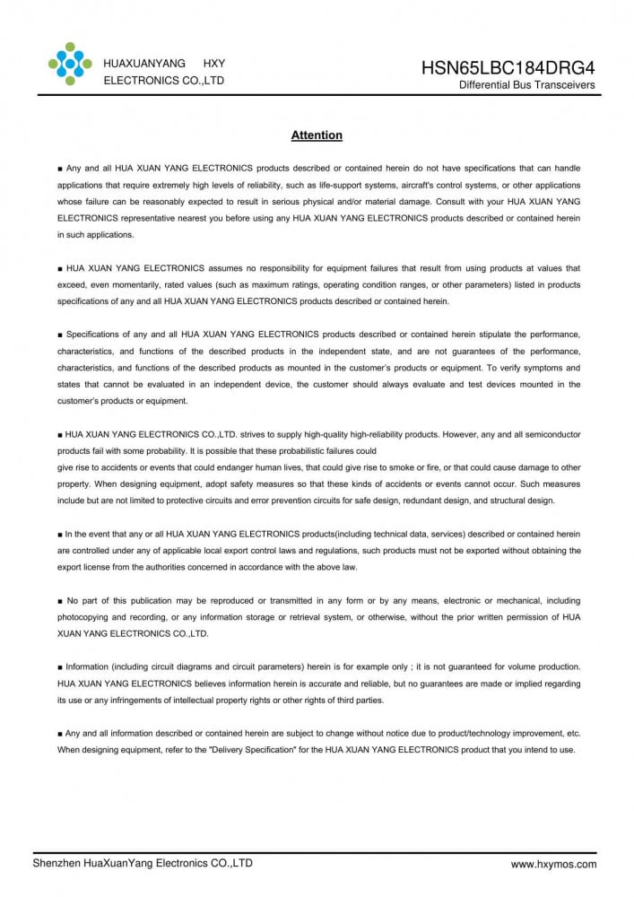 HSN65LBC184DRG4 datasheet page 8