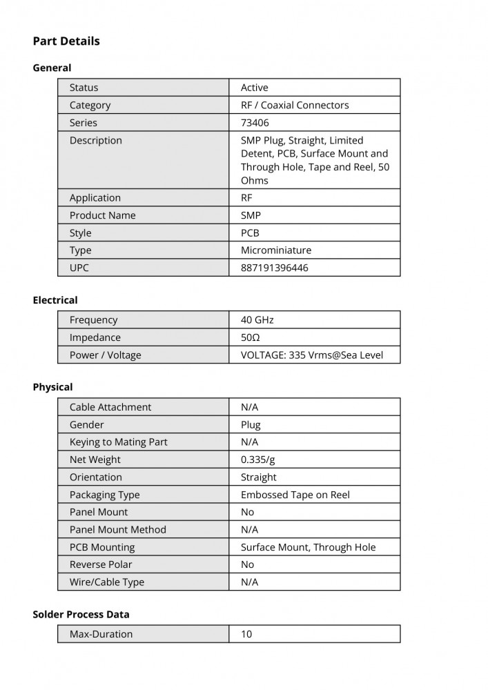 Technical document image 2 for MOLEX 734060233