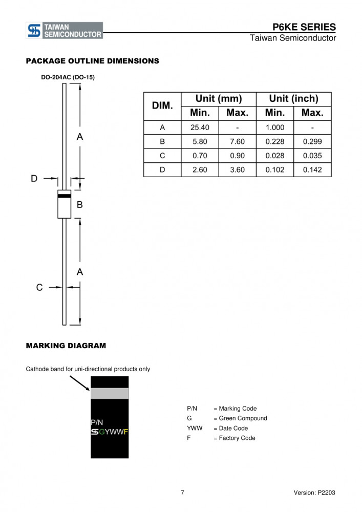 P6KE43 datasheet page 7