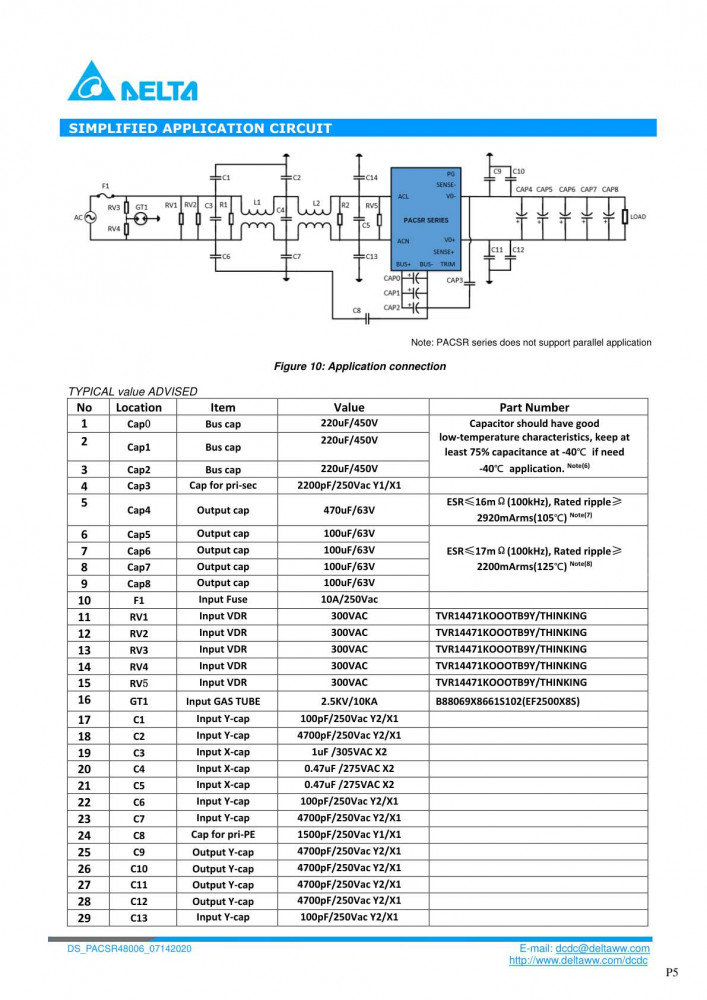 PACSR48006S datasheet page 5