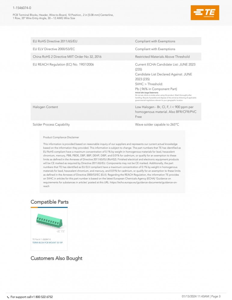 TE Connectivity 1-1546074-0 document page 3