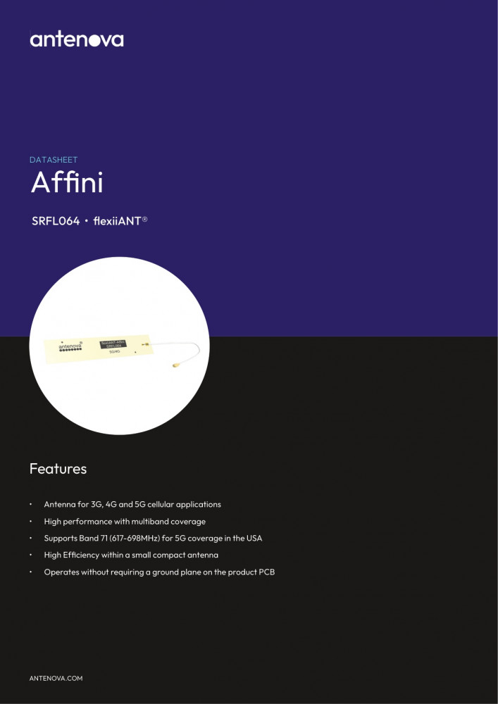 Affini SRFL064 datasheet page 1