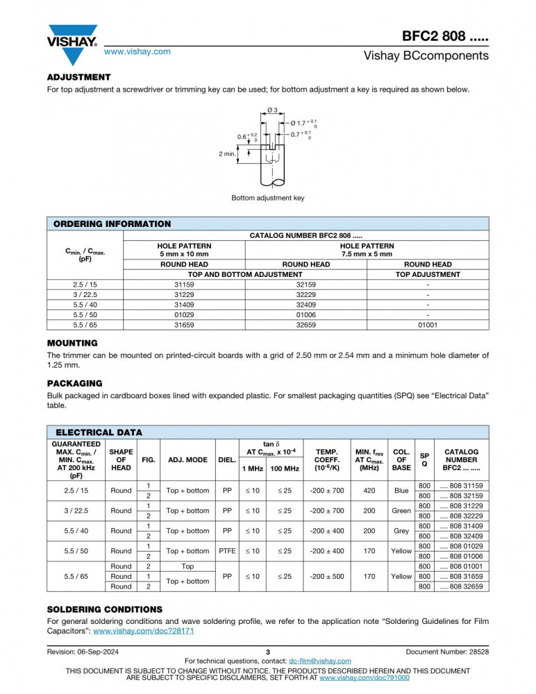 BFC2 808 series document, page 3