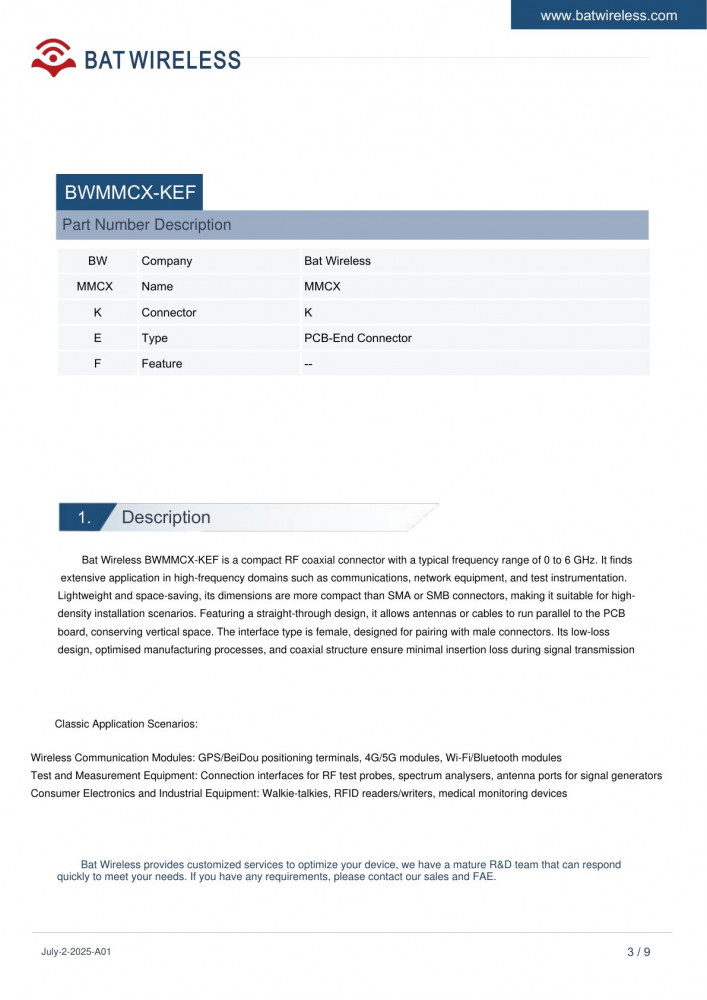BWMMCX-KEF datasheet page 3
