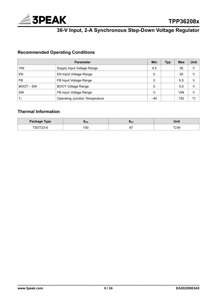 TPP362083-T6TR datasheet page 6