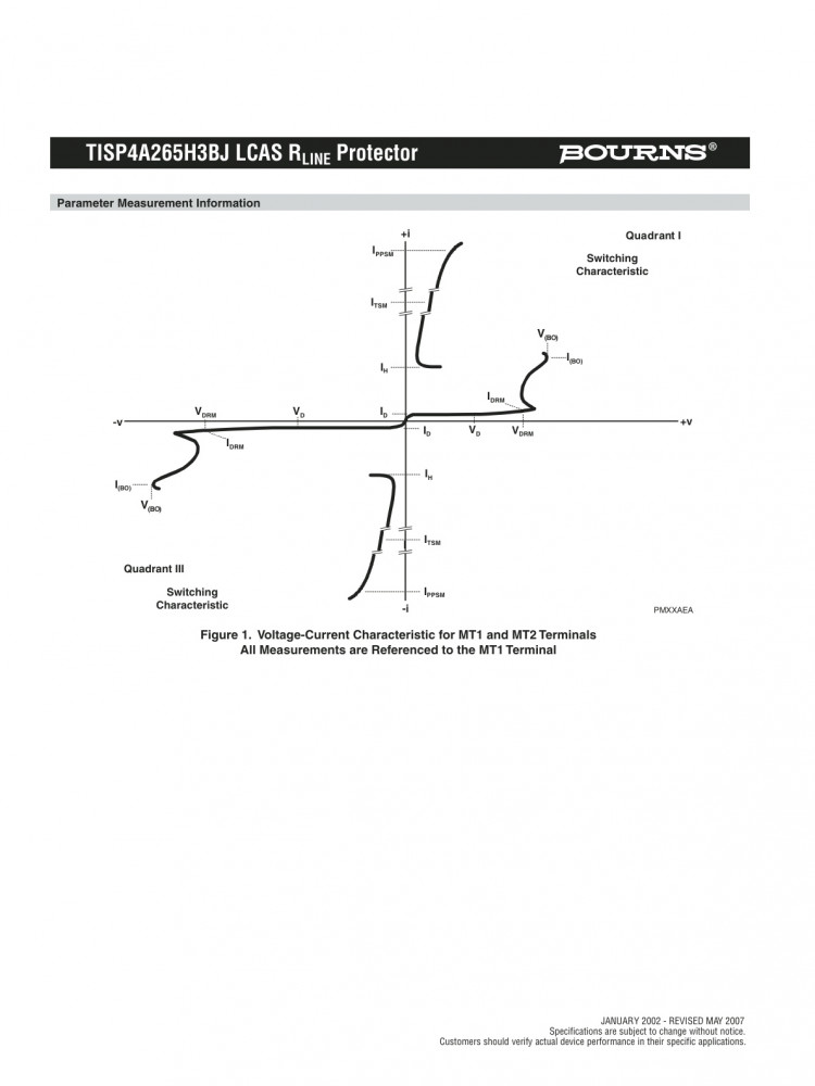 TISP4A265H3BJ technical document page 4