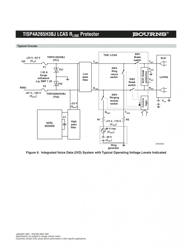 TISP4A265H3BJ technical document page 7