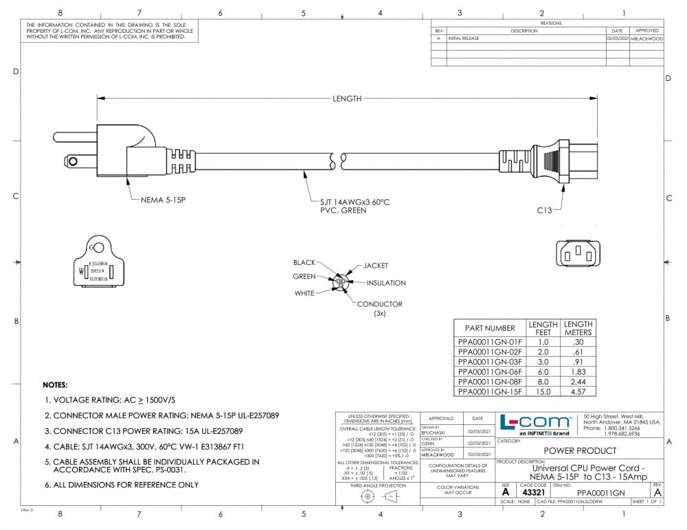 PPA00011GN-15F technical document preview