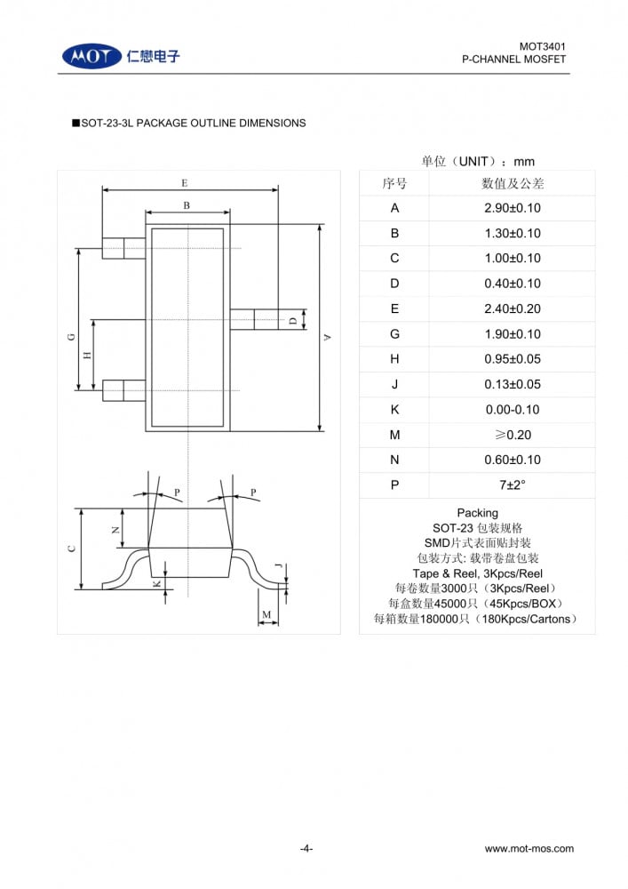 MOT 3401 datasheet page 4