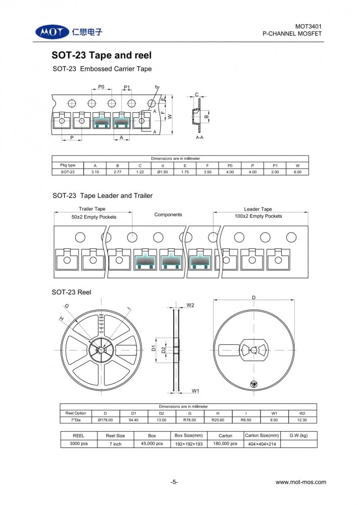 MOT 3401 datasheet page 5