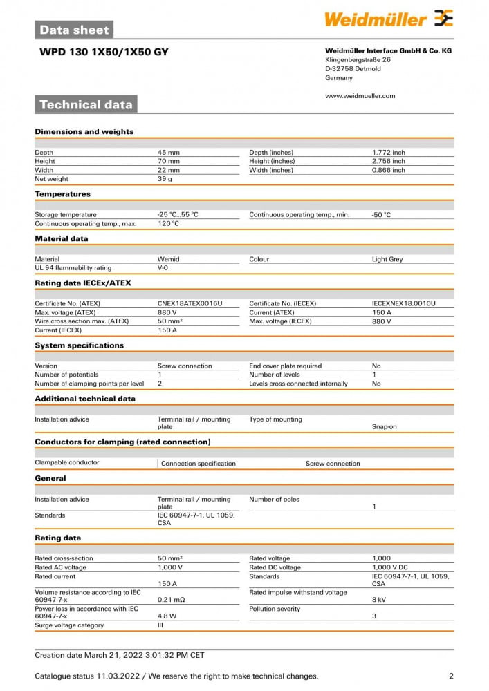 WEIDMULLER 2502530000 document page 2