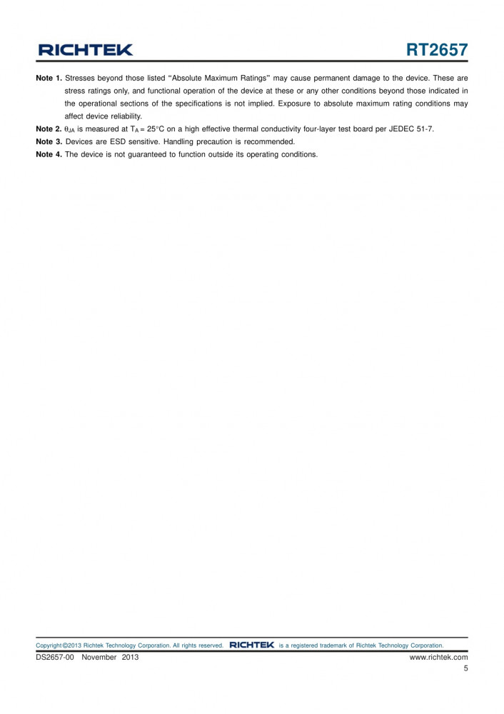 RT2657 datasheet page 5