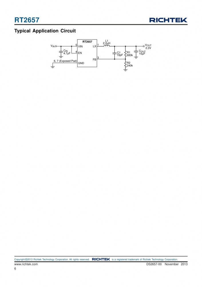 RT2657 datasheet page 6