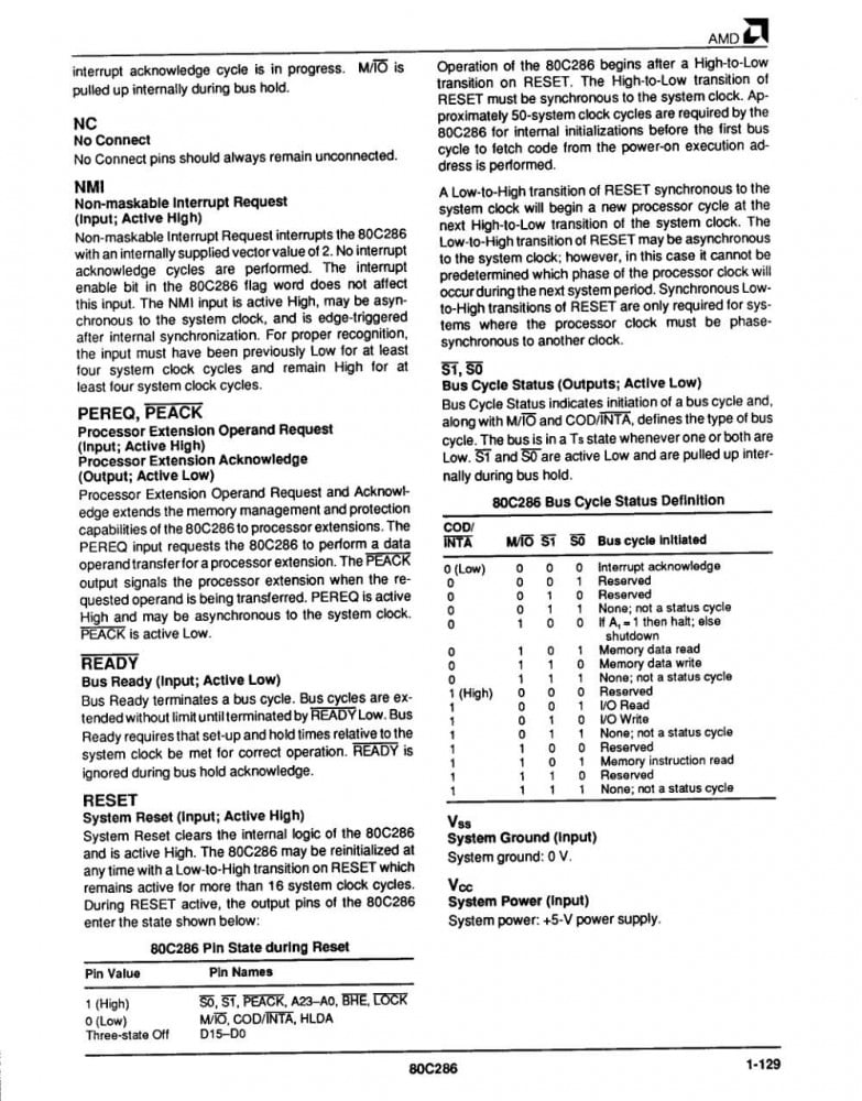 AMD N80C286-12 datasheet page 5
