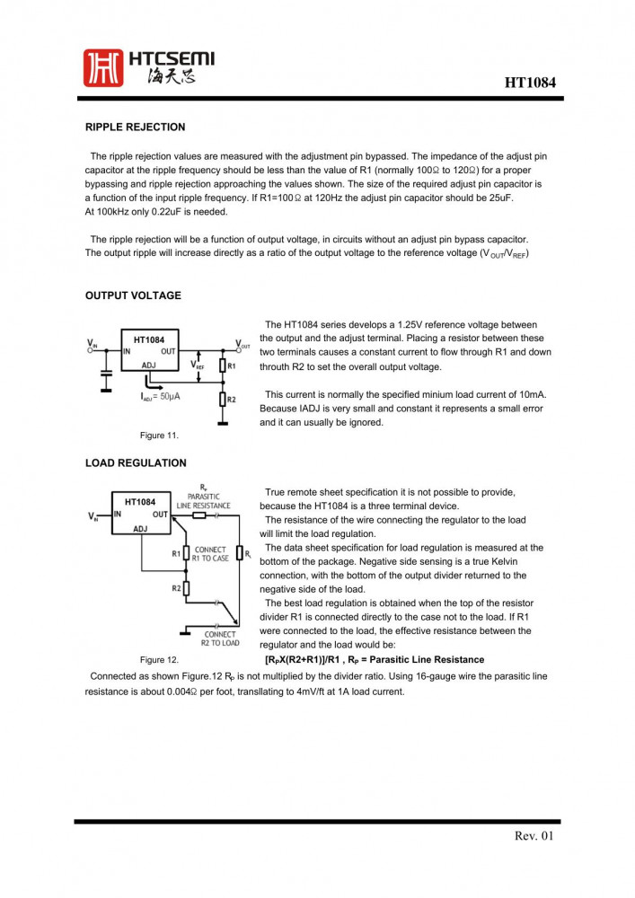 HT1084M-ADJ datasheet page 6