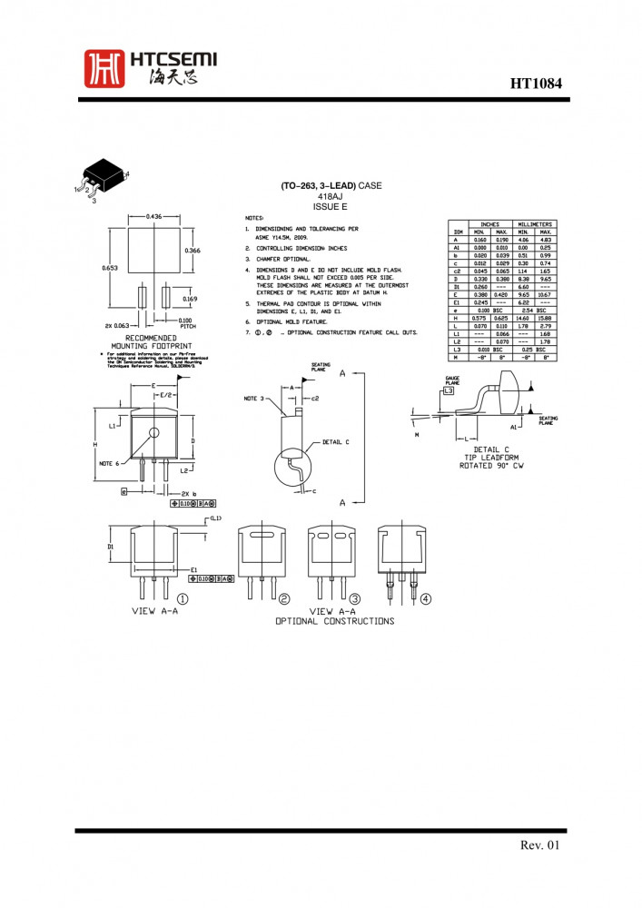 HT1084M-ADJ datasheet page 9