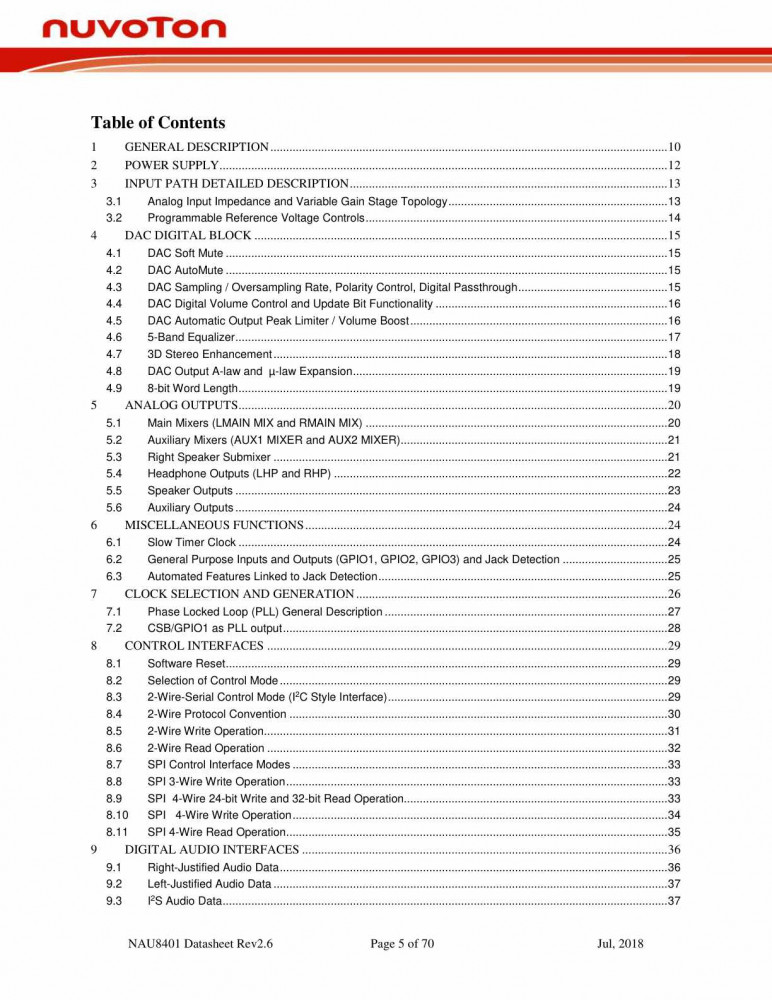 NAU8401 document page 5