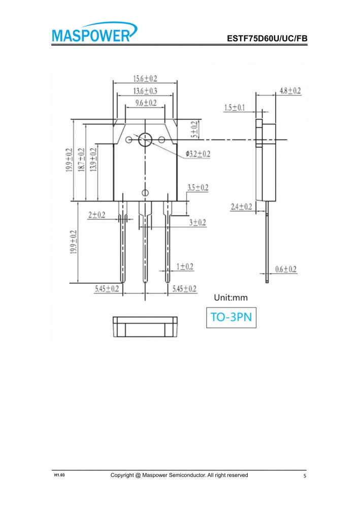 ESTF75D60FB datasheet page 5