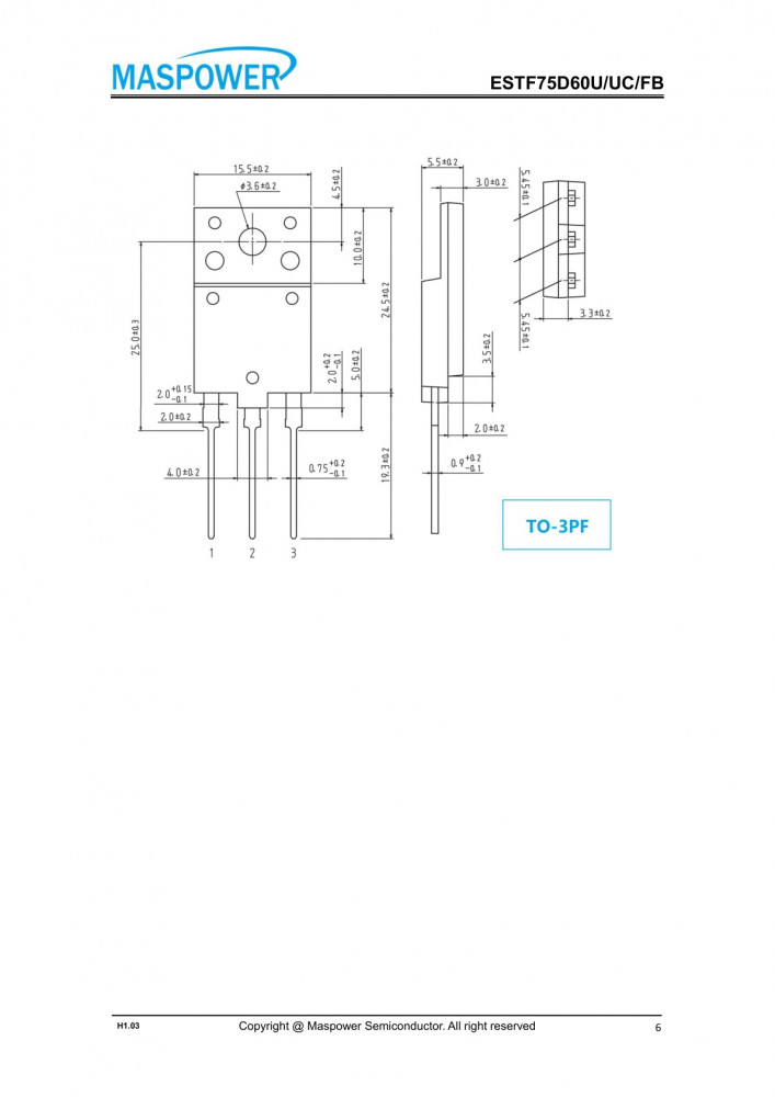 ESTF75D60FB datasheet page 6