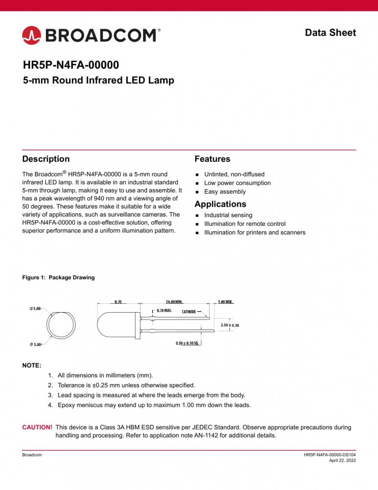 HR5P-N4FA-00000 datasheet page 1